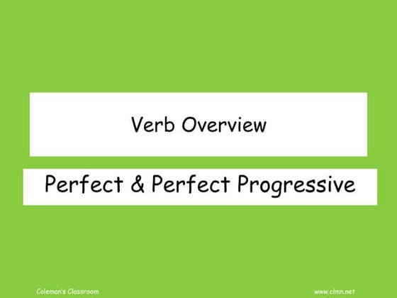Past Perfect Progresive | PPT