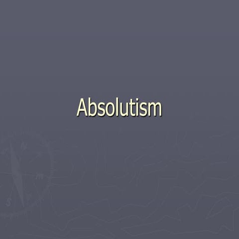 Absolutism PowerPoint | PPTX