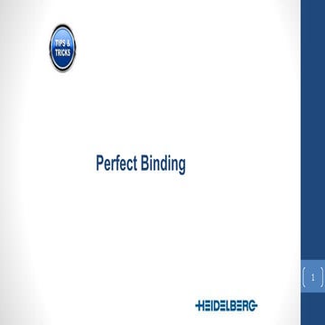 Perfect binding | PPT | Free Download