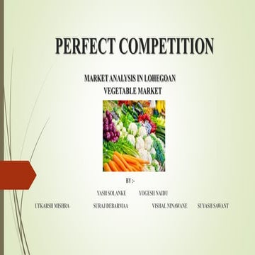 Perfect competition | PPTX | Agriculture | Industries