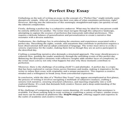 Perfect Day Essay.pdf