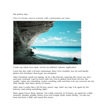 Perfect day slide show | DOCX