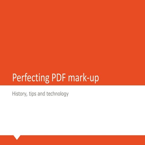 Perfecting PDF mark-up - Jo Bottrill | PPT