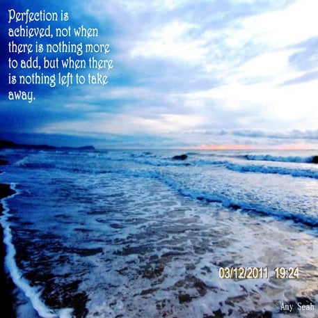 Perfection is achieved | PPT