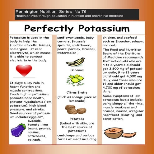 What kids need to know about the mineral potassium | PDF