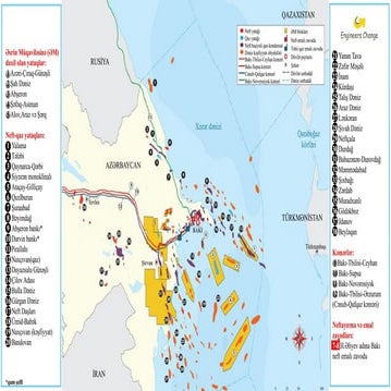 Azerbaijan Oil&Gas Fields Map in Azeri | PDF