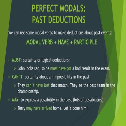 Perfect modals | PPTX