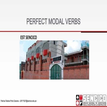 Tema desarrollado de PERFECT MODAL VERBS | PDF