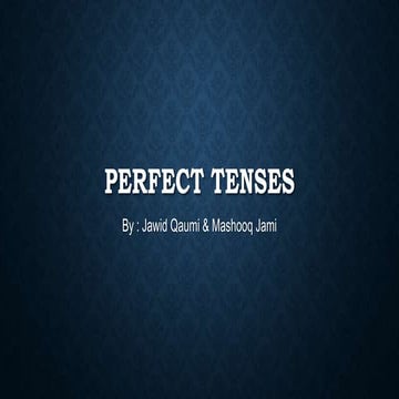 Verb Tenses | PPT