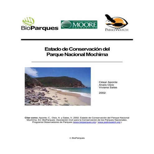 Parque Nacional Mochima (2002) | PDF