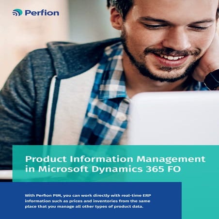 Product Information Management in Dynamics 365 for Finance and Operations with Perfion PIM | PDF