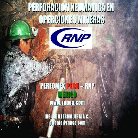 Perforacion neumatica en operaciones mineras perfomex | PPT