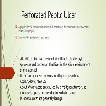 Perforated Peptic Ulcer.pptxuyfufhgdssgshdh | PPTX | Digestive ...
