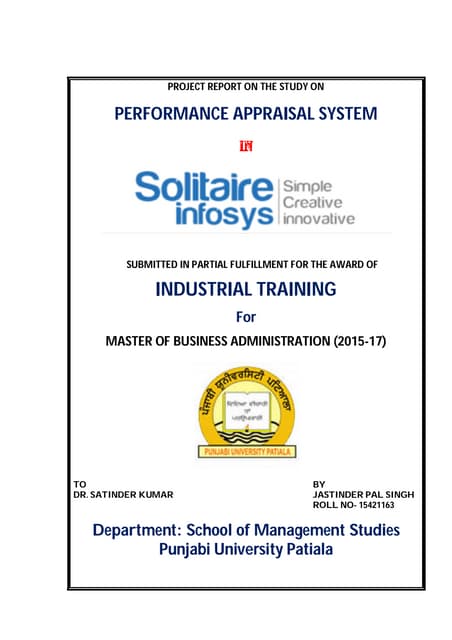 Infosys - Performance management system | PPTX