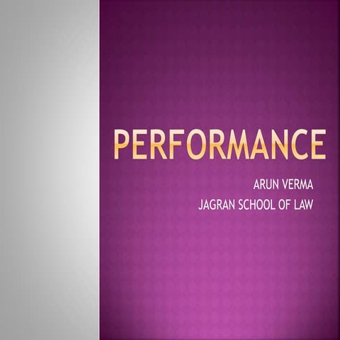 Performance | PPT