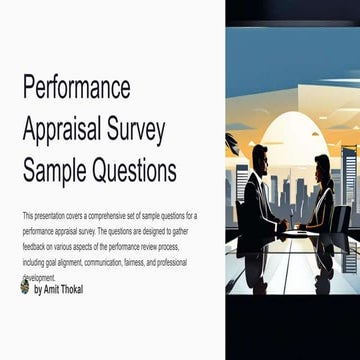 Performance Appraisal Survey Sample Questions | PPTX