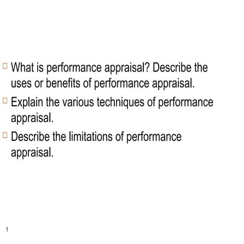 Performance appraisal approaches | PPT