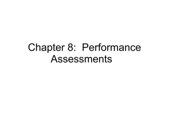 Chapter 5 product-oriented performance-based assessment | PPTX