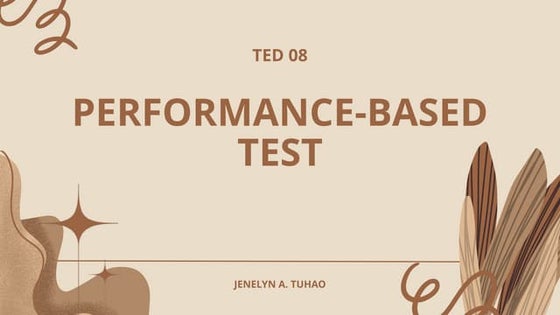 Performance assessment | PPT