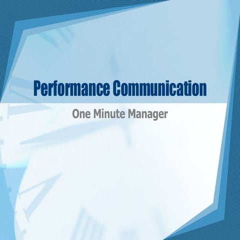 Performance communication | PPT