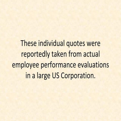 Performance Evaluation Quotes | PPT | Science