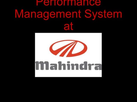 Infosys - Performance management system | PPTX