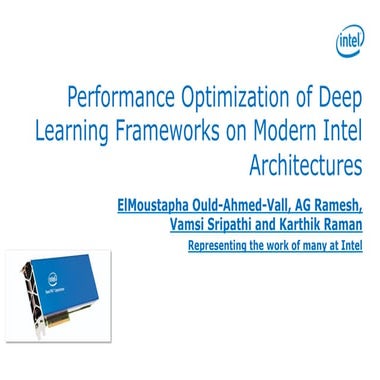 Performance Optimization Of Deep Learning Frameworks Caffe And 2738