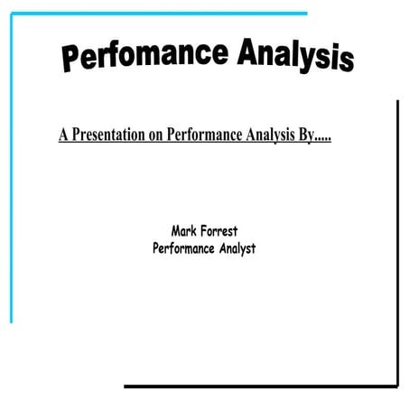Performance analysis presentation | PPT