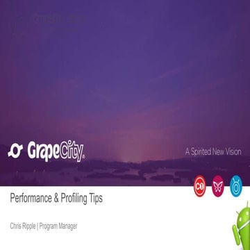 Android Performance and Profiling Tips | PPT