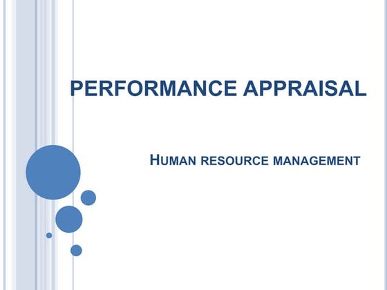 Performance appraisal ppt | PPT