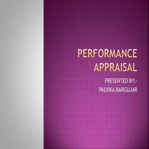Performance appraisal | PPT
