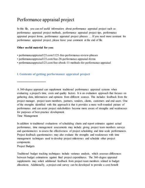 Performance appraisal in wipro | PDF