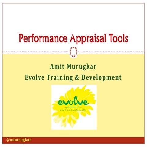 Performance appraisal tools | PDF
