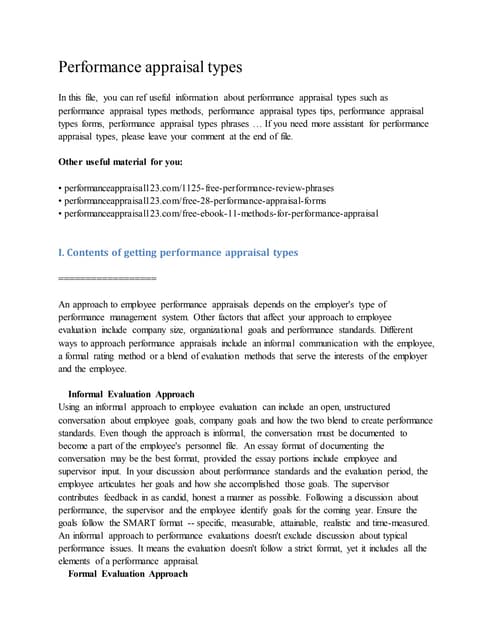 Appraisal types (1) | PPT
