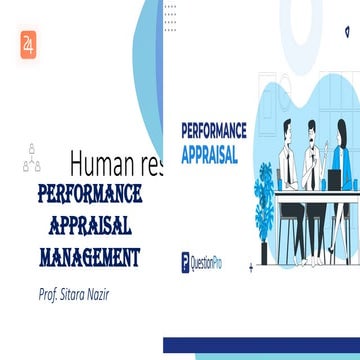 PERFORMANCE APPRISAL slide 1.pptx pgdm/mba | PPTX | Resume Writing and ...