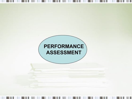 Chap.4 PROCESS-ORIENTED PERFORMANCE-BASED ASSESSMENT | PPTX