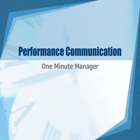 Performance communication | PPT