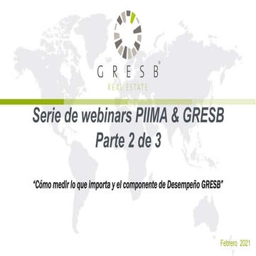 PIIMA & GRESB: Performance Component [SPANISH] | PPT