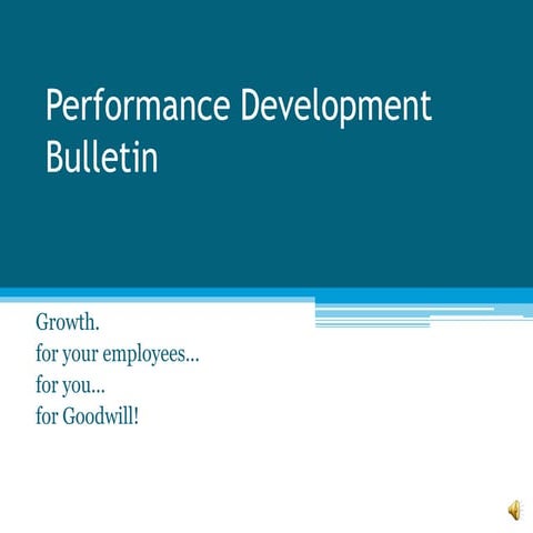 Performance development show | PPSX