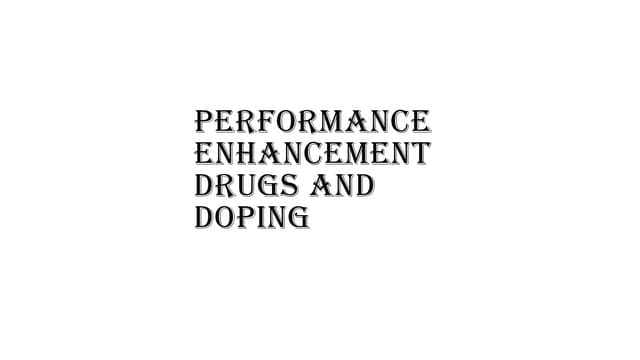GCSE PE Revision: Drugs in sport | PPTX