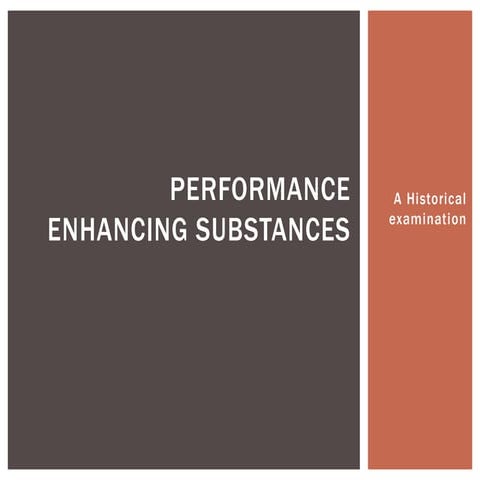 Performance enhancing drugs | PPTX
