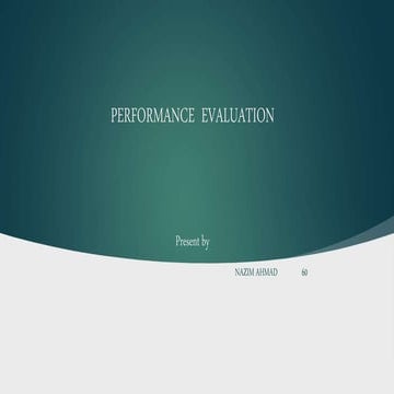 Performance evaluation | PPTX