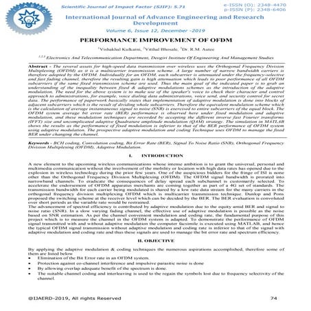 Performance Improvement Of Ofdm Pdf