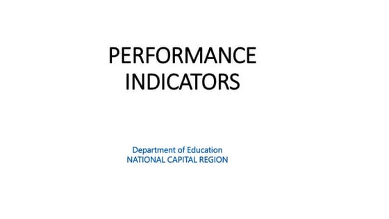 DepEd_performance_indicators_formula.ppt | Daycare and Pre-School ...