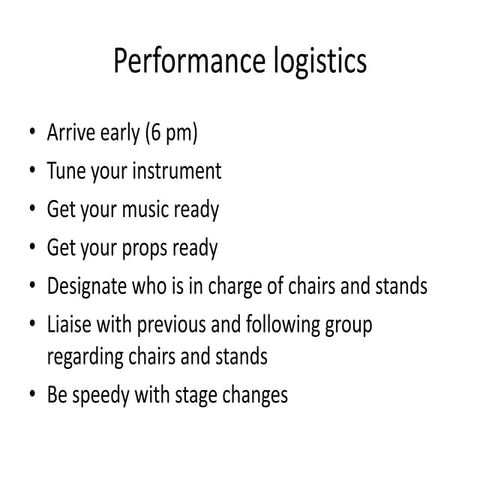 Performance logistics | PPTX