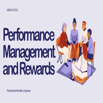 Performance Management Presentation for Masters in Guidance | PPTX