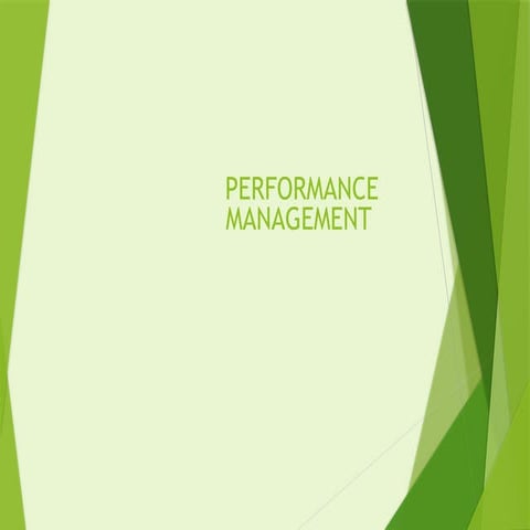 Comprehensive Guide to Performance Management and Improvement in ...