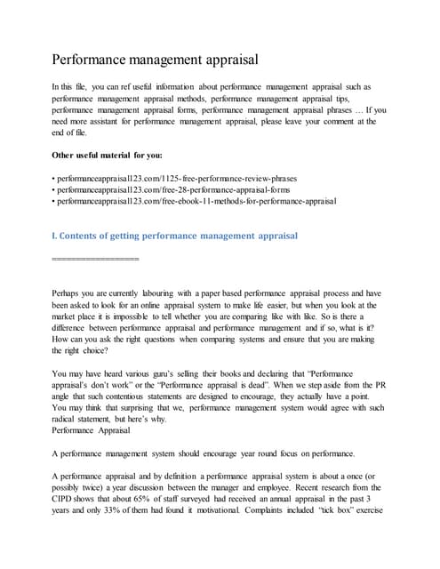 Case study on new performance appraisal system at xerox | DOCX | Resume ...