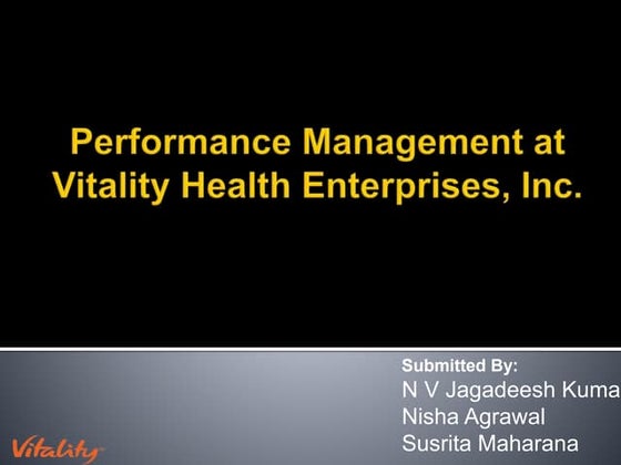 Vitality Health Enterprise Performance Management | PDF | Human Resources | Business