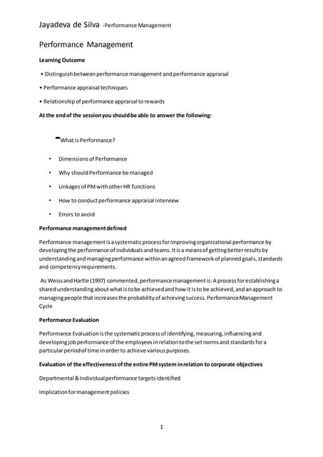 Performance appraisal survey | PDF